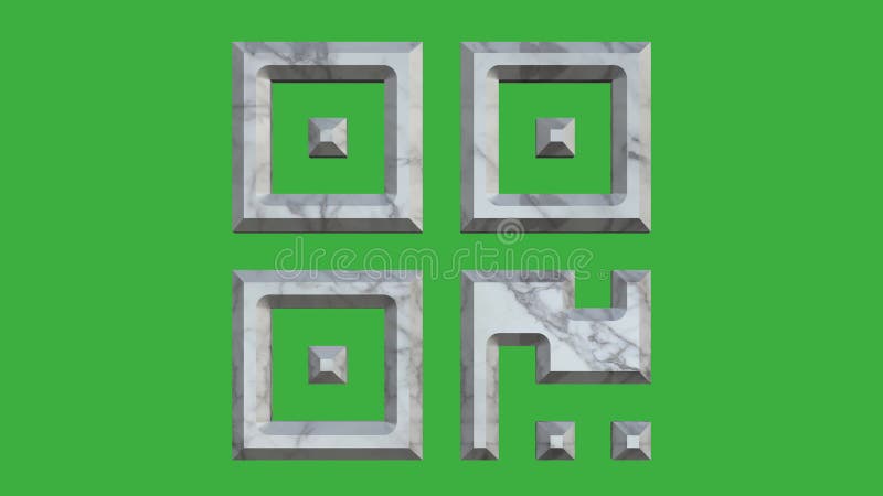3d Icon Qr Code Green Screen Video Stock Footage - Video of ...