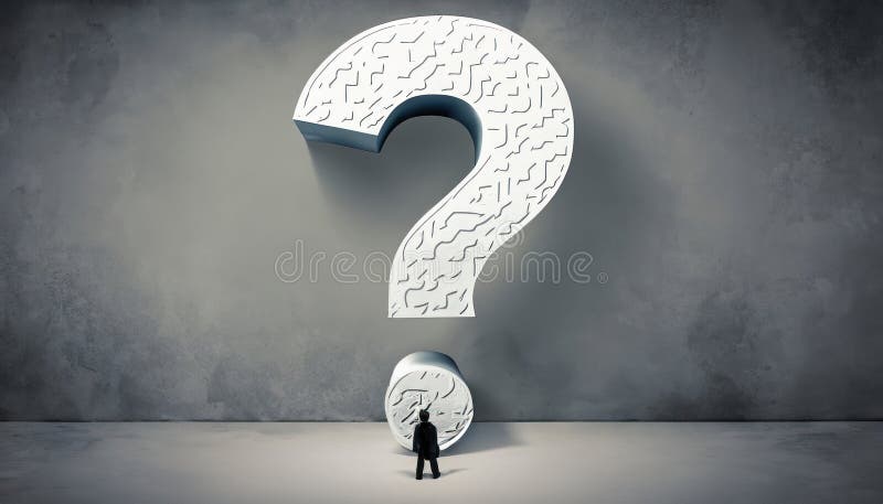 3d Icon , Question and Exclamation Mark Concept. Stock Illustration ...