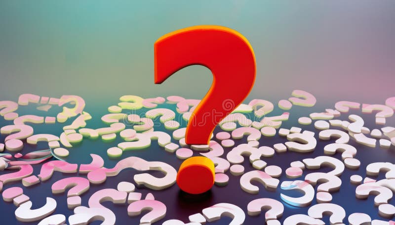 3d Icon , Question and Exclamation Mark Concept. Stock Illustration ...