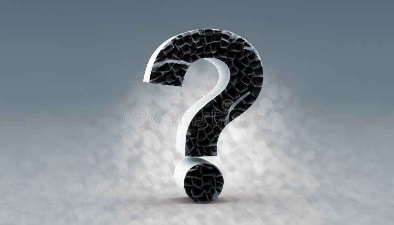 3d Icon , Question and Exclamation Mark Concept. Stock Illustration ...