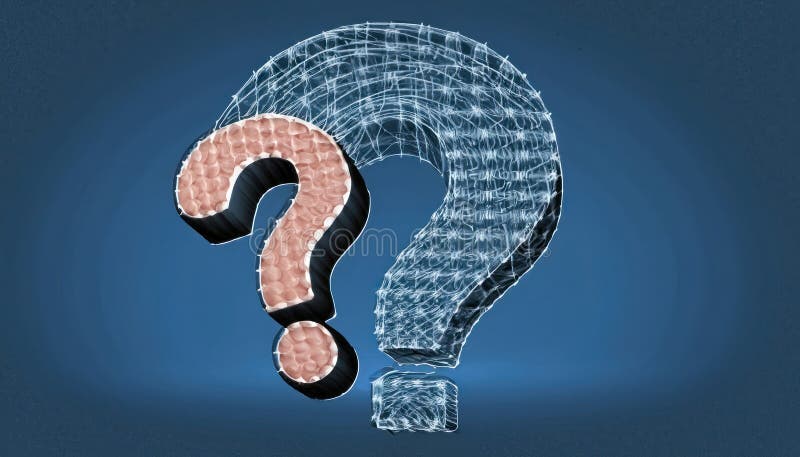 3d Icon , Question and Exclamation Mark Concept. Stock Illustration ...