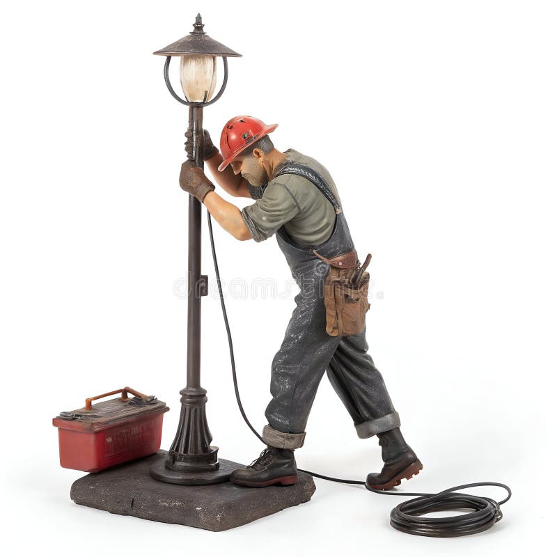 Lamp Worker 3D Icon on White Background â€ Lighting, Profession, and ...