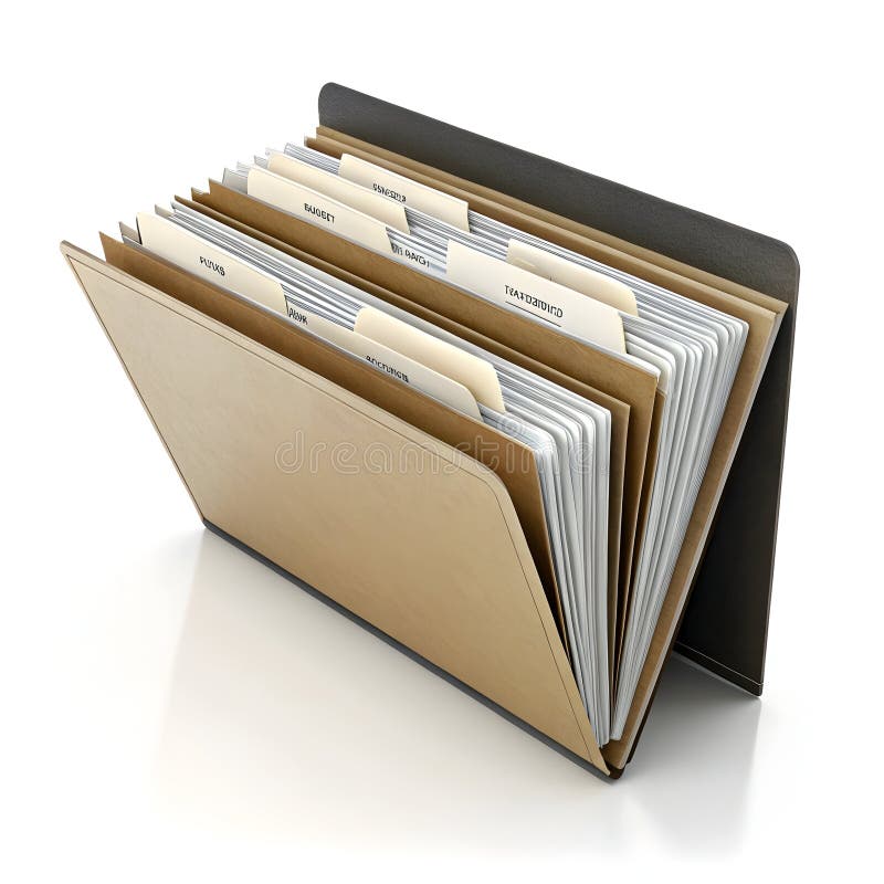 3D organize folder stock illustration. Illustration of office - 367961290