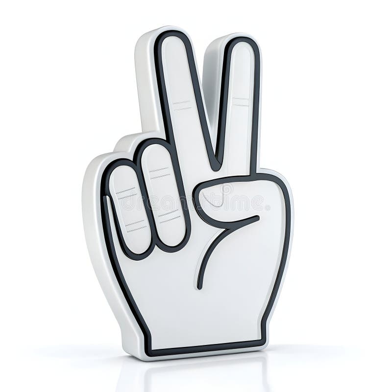 Three-Gesture 3D Icon on White Background â€ Communication, Body ...
