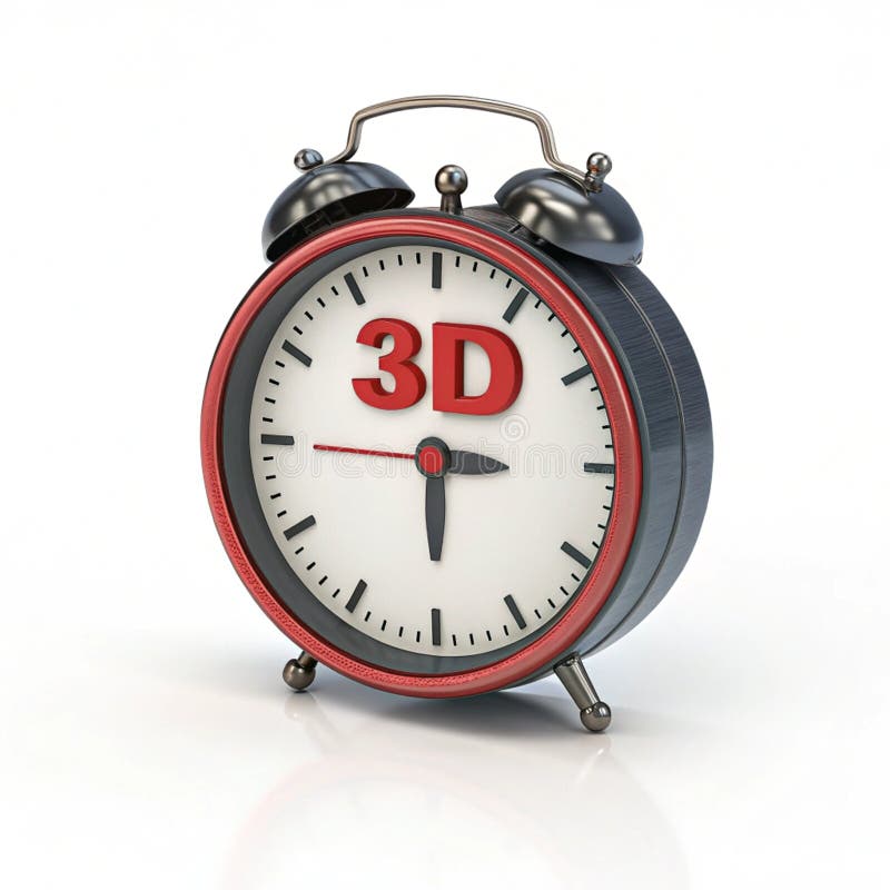 Time Out 3D Icon stock illustration. Illustration of white - 368013836