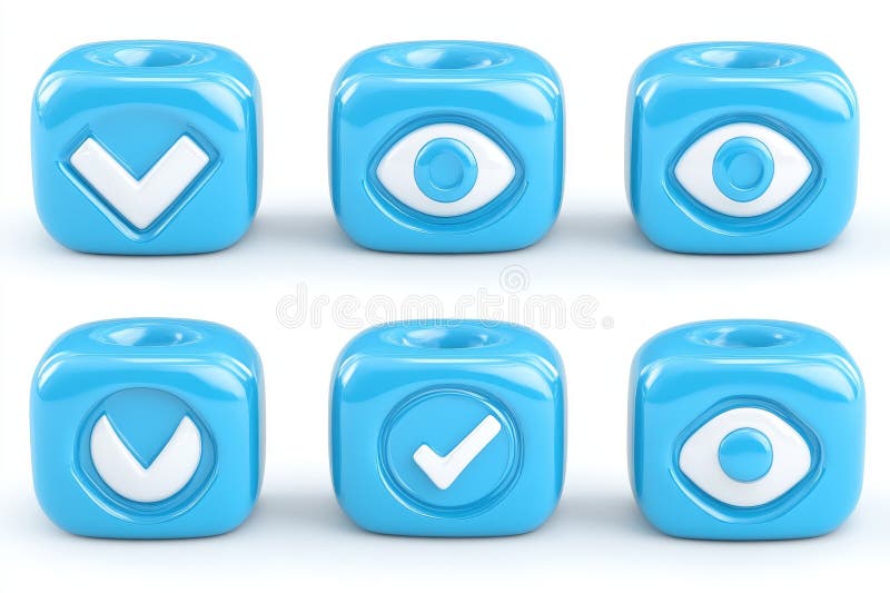 The 3D Icon Set Contains Various Login Interface Elements Such As Login ...