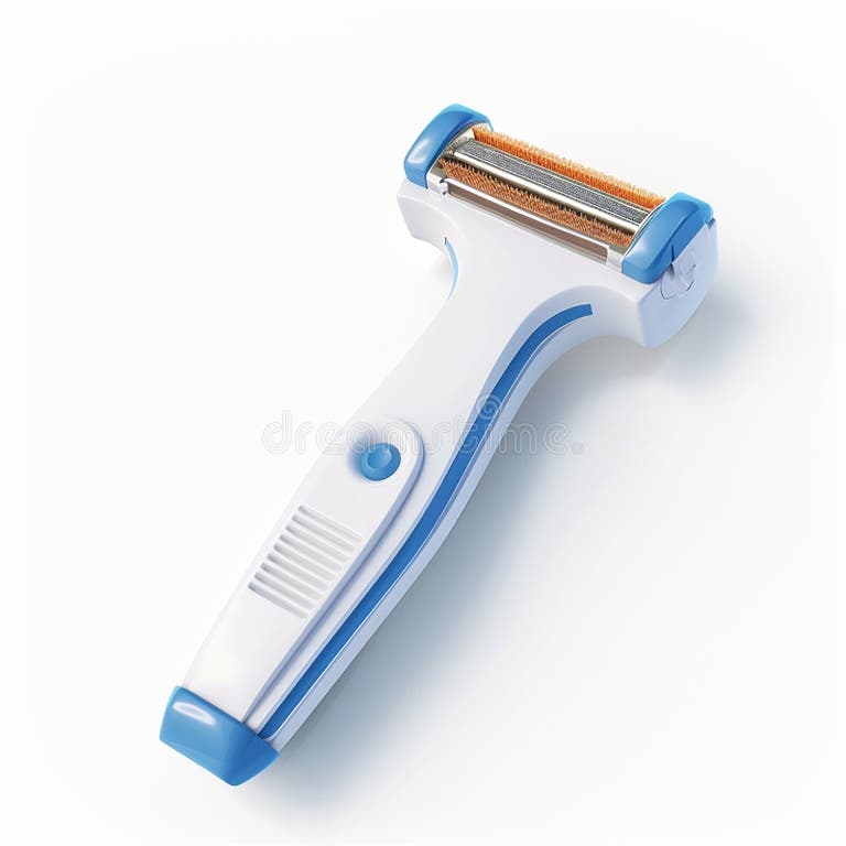 A 3D Icon of a Shaving Razor with a White Background Stock Illustration ...