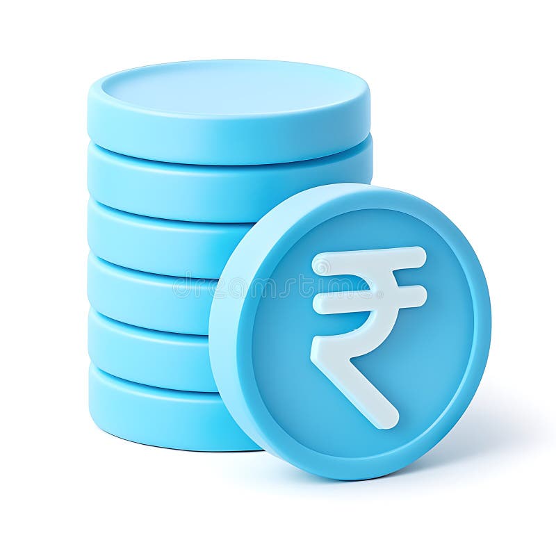 Stack of Indian Rupee stock illustration. Illustration of finance ...