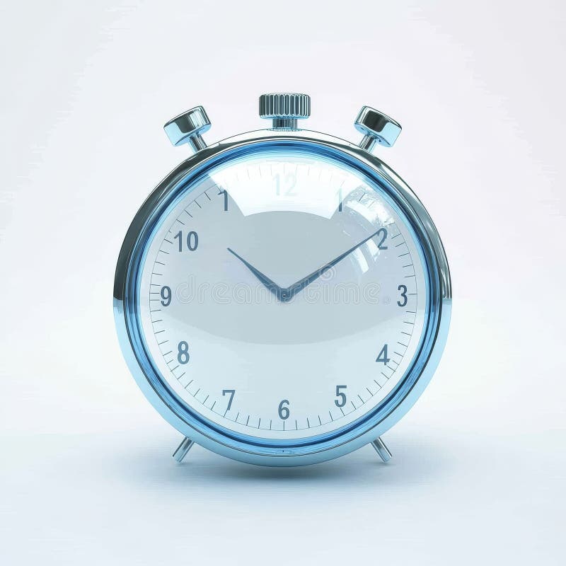 A 3D Icon of a Stopwatch Isolated on White. Chronometer, Timer ...