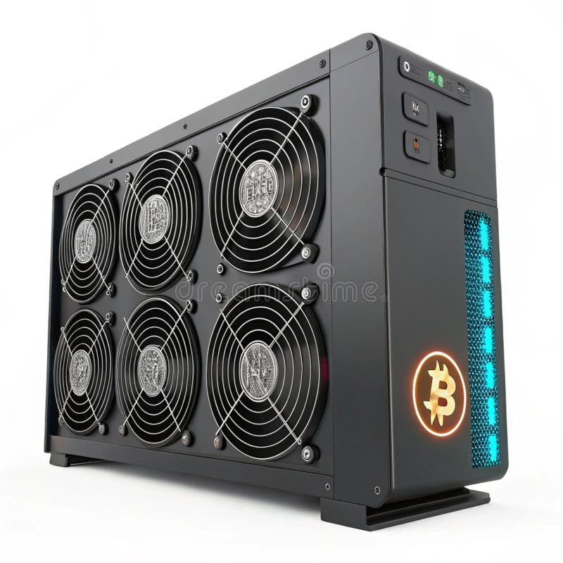 Crypto mining 3D icon stock illustration. Illustration of ...