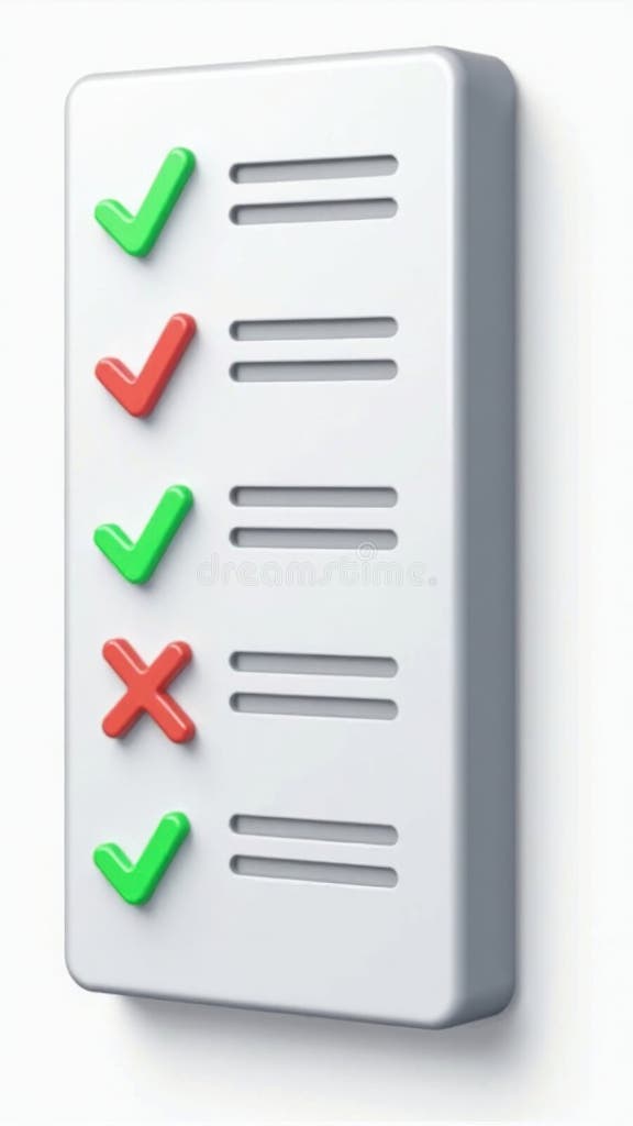 A 3D Icon of a Task Checklist with Floating Checkmarks, Minimalist ...