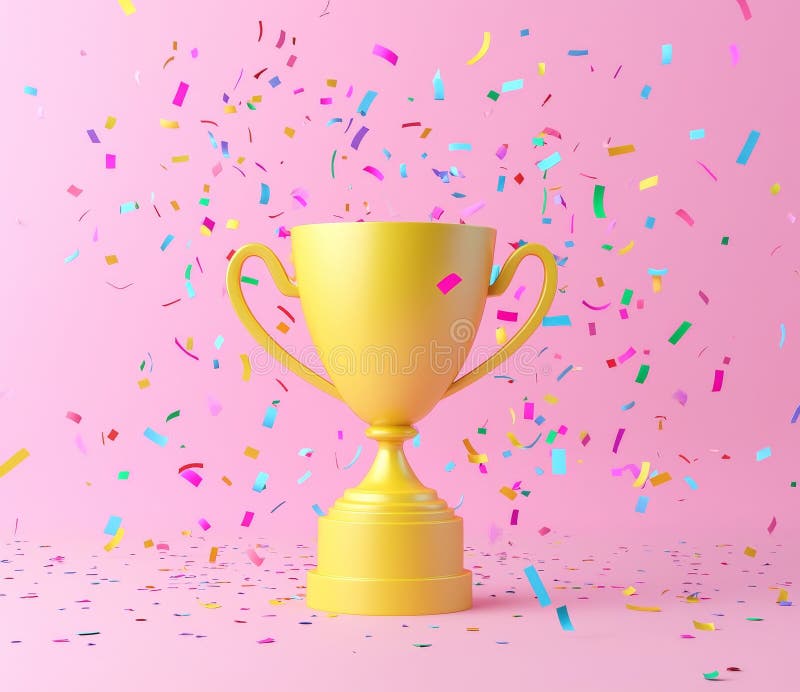 The 3D Icon for the Third Prize Features a Golden Cup Surrounded by ...