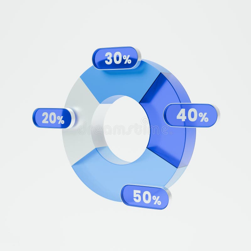 A 3D Icon of a Translucent Blue Business Analytics Graph. Stock ...