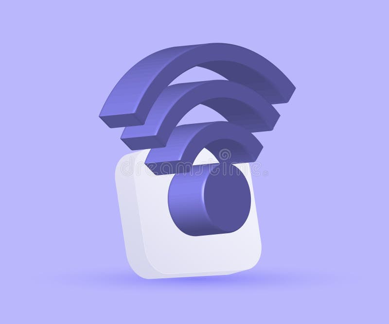 3d Icon Vector Wireless Connection Sharing Network on Concept New Idea ...