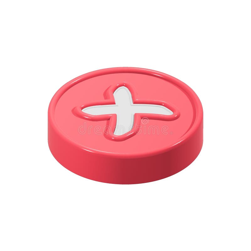 3d Icon Wrong Checkmark Box, Disapprove or Wrong Choice Concept Stock ...
