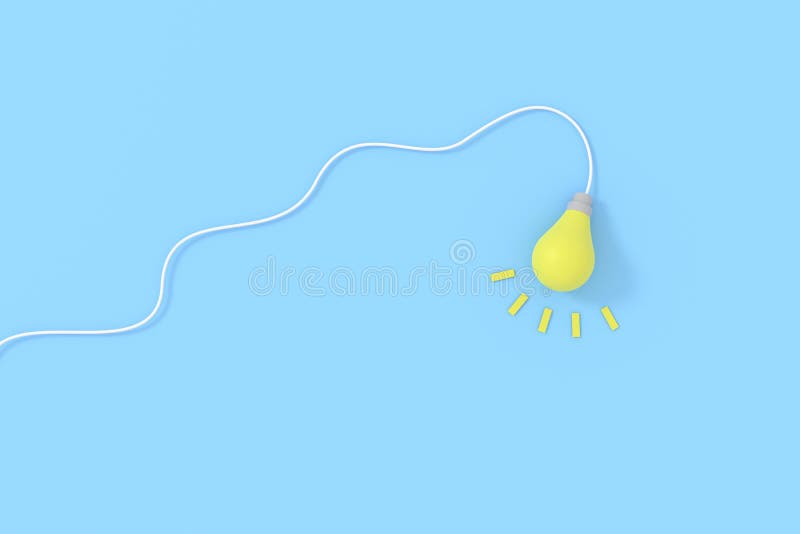 3D Ideas Background. 3D Rendering Stock Illustration - Illustration of ...