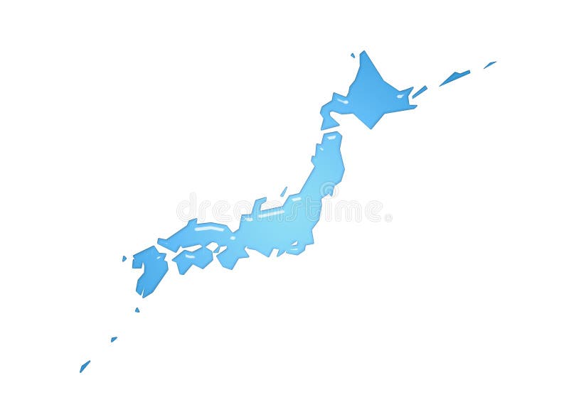 Blue Map of Japan Administrative Divisions with Travel Infographic ...