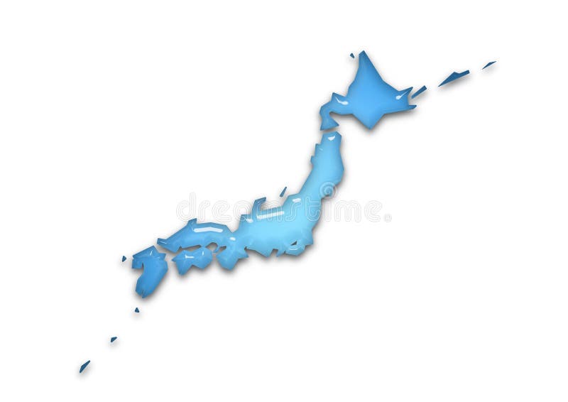 Blue Map of Japan Administrative Divisions with Travel Infographic ...