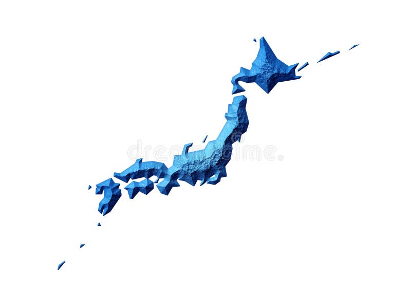 Blue Map of Japan Administrative Divisions with Travel Infographic ...