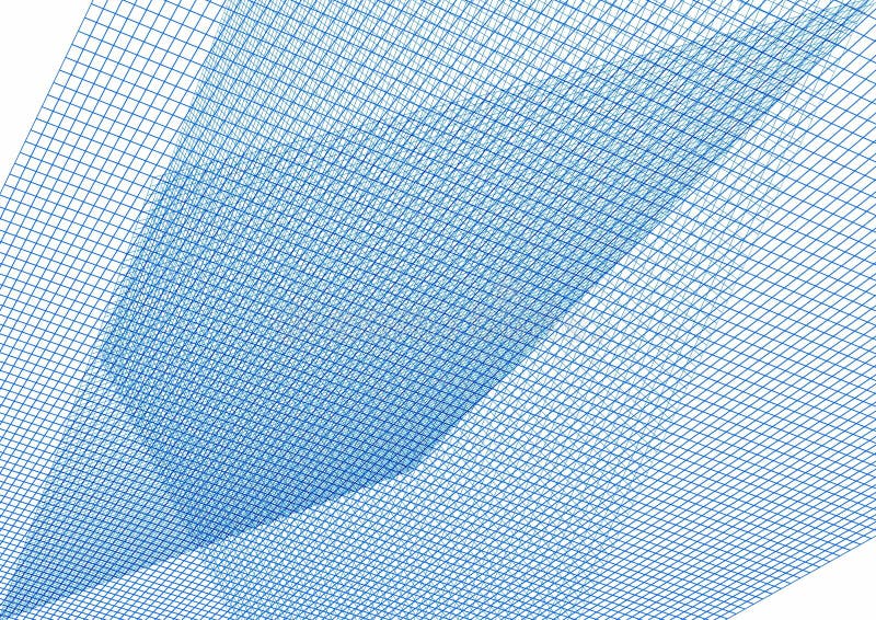 3d Illustration of Abstract Blue Mesh Board Stock Illustration ...