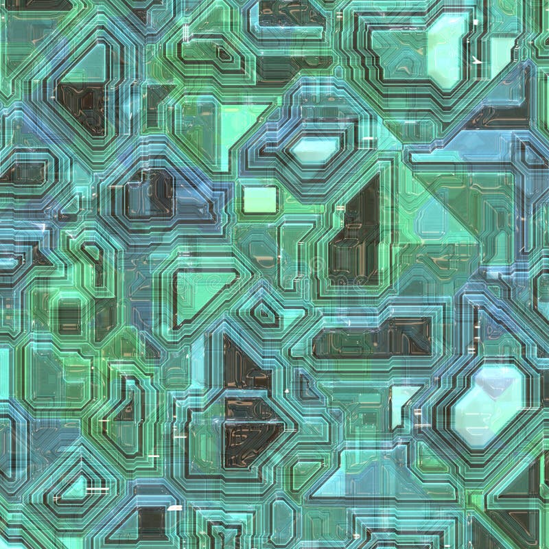 Illustration - Abstract Cosmic Futuristic Texture Stock Illustration ...