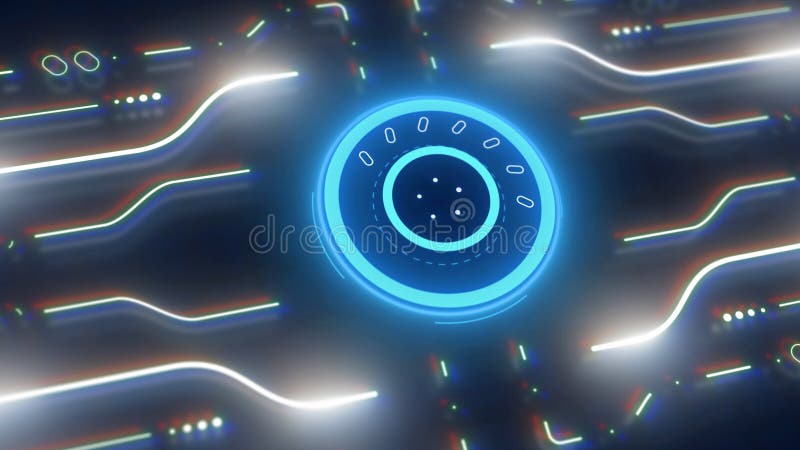 3d Illustration of Abstract Digital Technology Background. Stock ...
