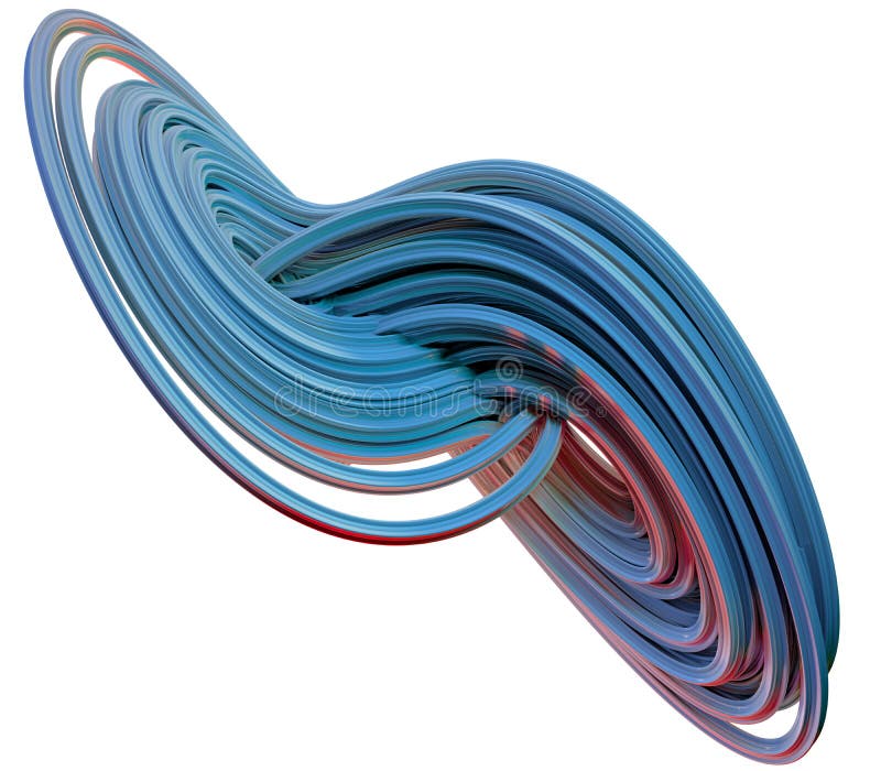 3D Illustration of Abstract Figures Stock Illustration - Illustration ...