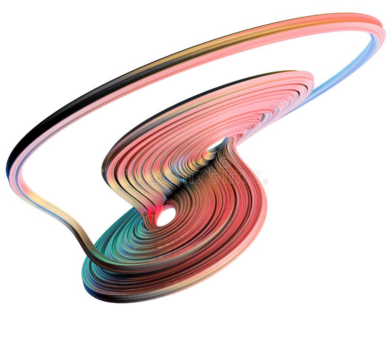 3D Illustration of Abstract Figures Stock Illustration - Illustration ...