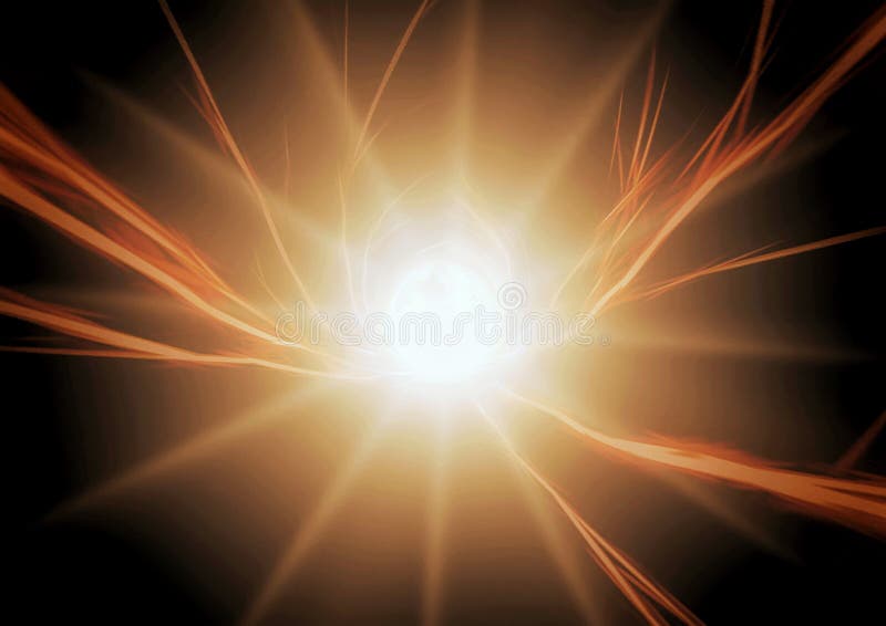 3d Illustration of an Exploding Abstract Fire Flame Stock Illustration ...
