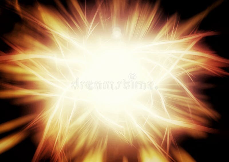 3d Illustration of an Exploding Abstract Fire Flame Stock Illustration ...