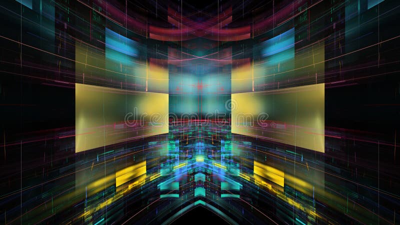 3D Illustration of Abstract Fractal for Creative Design Looks Like ...