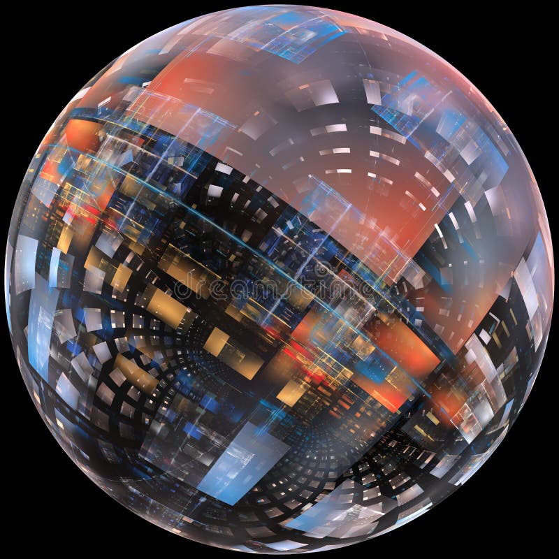 3D Illustration of Abstract Fractal for Creative Design Looks Like ...