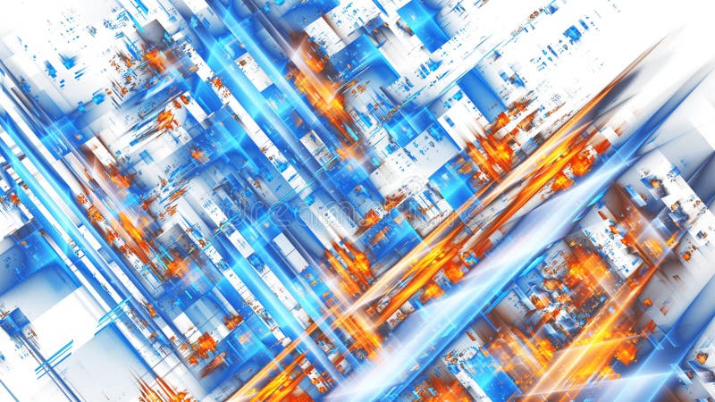 3D Illustration of Abstract Fractal for Creative Design Looks Like ...