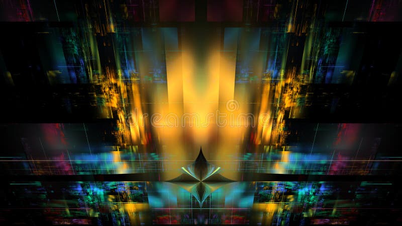 3D Illustration of Abstract Fractal for Creative Design Looks Like ...