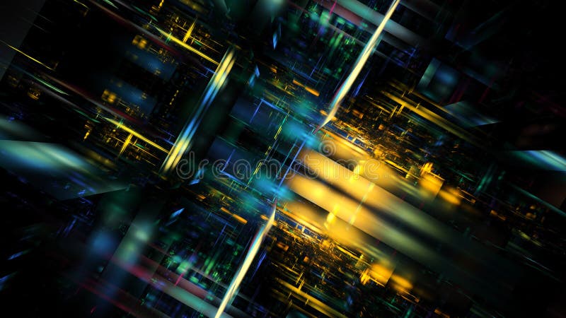 3D Illustration of Abstract Fractal for Creative Design Looks Like ...