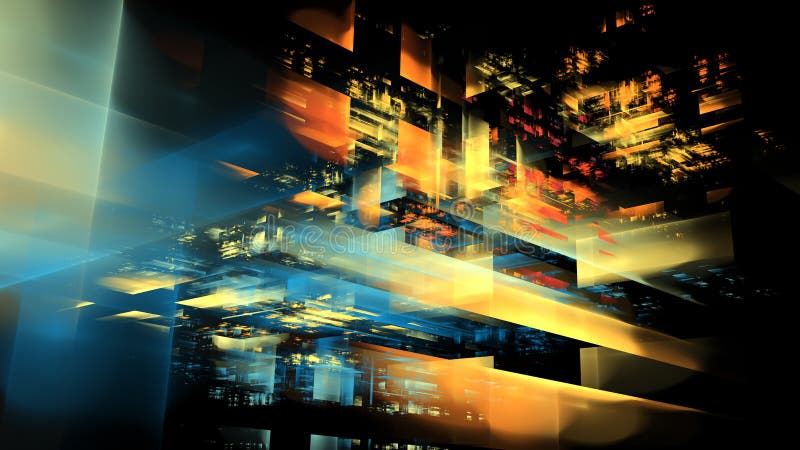 3D Illustration of Abstract Fractal for Creative Design Looks Like ...