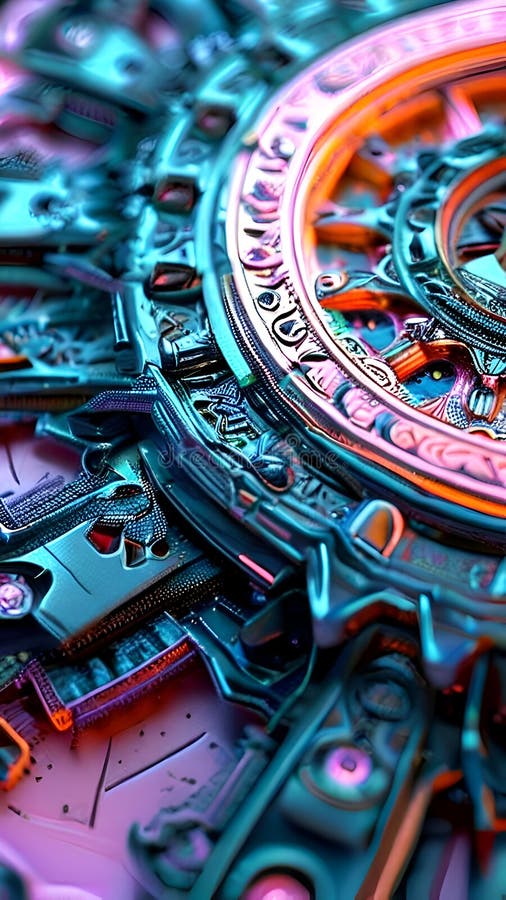 3d Illustration of Abstract Geometric Composition,digital Art Works ...