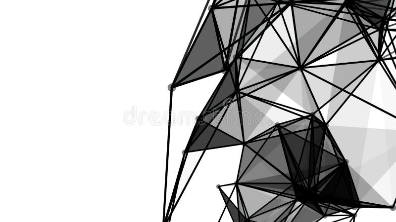 Abstract Geometric Polygonal Structure Stock Illustration ...