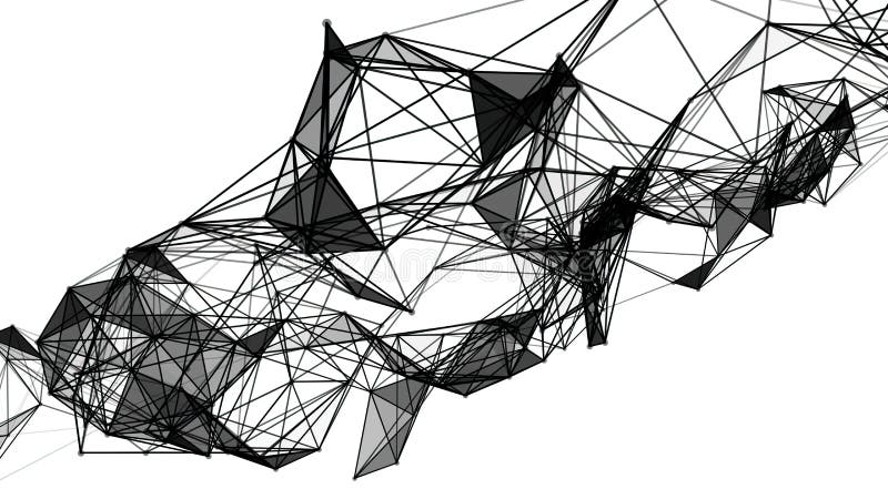 Abstract Geometric Polygonal Structure Stock Illustration ...