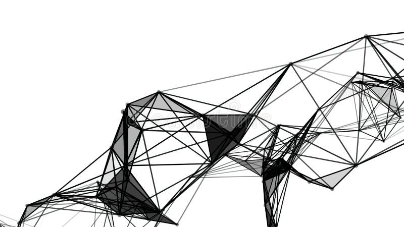 Abstract Geometric Polygonal Structure Stock Illustration ...