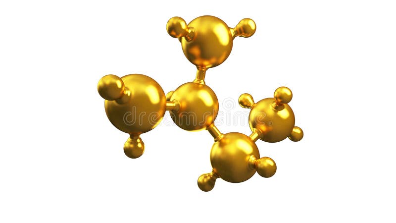 Gold molecule stock illustration. Illustration of chemical - 21003076
