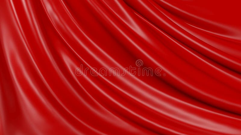 3D Illustration Abstract Red Background Cloth Stock Illustration ...