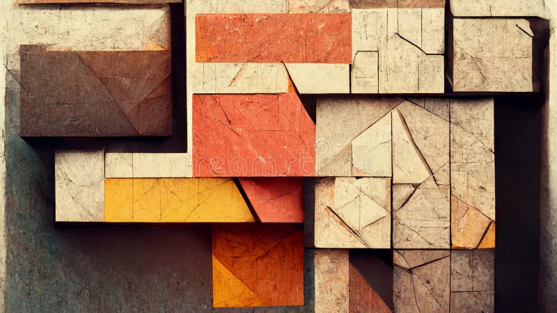 3d Illustration of Abstract Shape Realistic Texture with Good ...