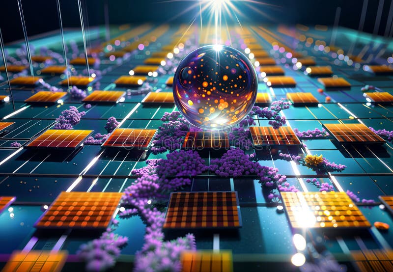 3d Illustration of Abstract Technology Concept Background. High ...