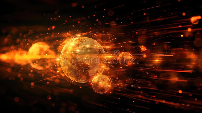 3D Illustration of Abstract Technology Digital Hi Tech Concept,digital ...