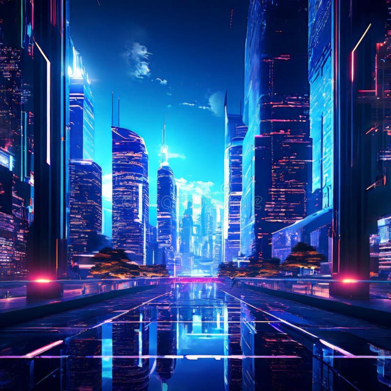 3d Illustration of Abstract Technology and Science Fiction Concept ...