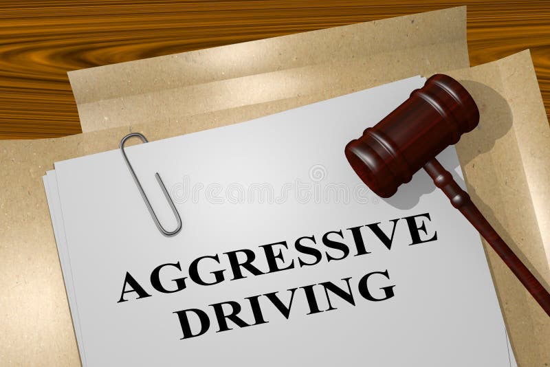 Aggressive Driving concept stock illustration. Illustration of ...