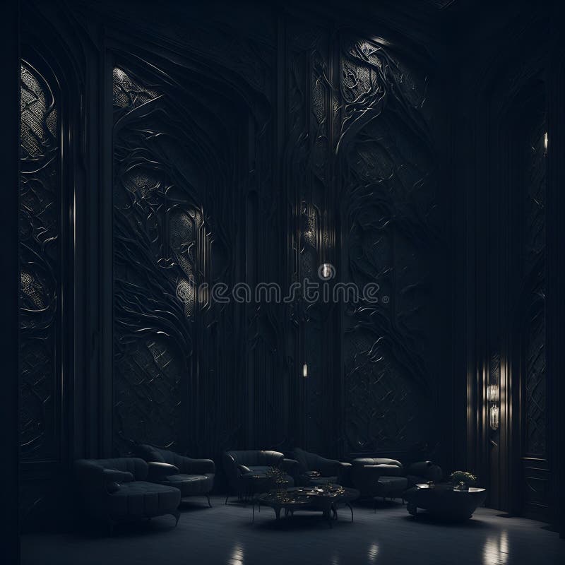 Ai Generated a Cozy and Intimate Lounge Area with Low Lighting and ...