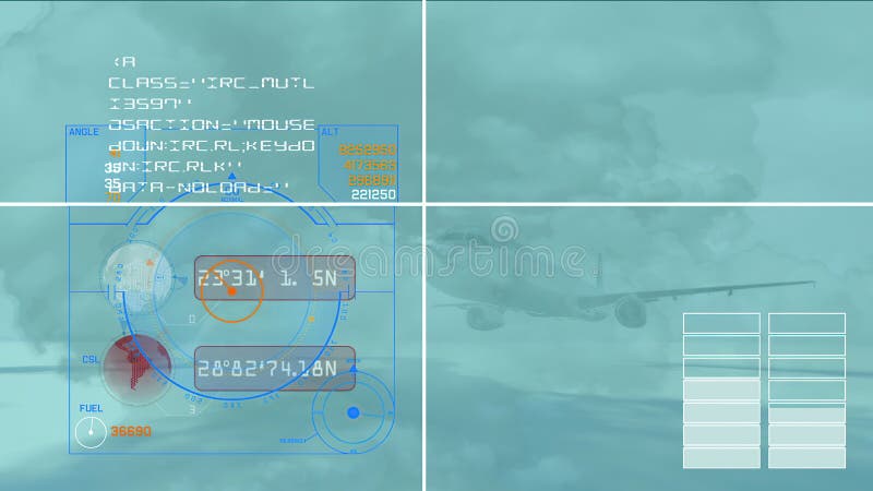 Airplane Flying Over Clouds Stock Illustration - Illustration of plane ...