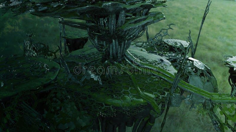 Illustration - Alien Planet Landscape,beautiful Forest the Surface of ...